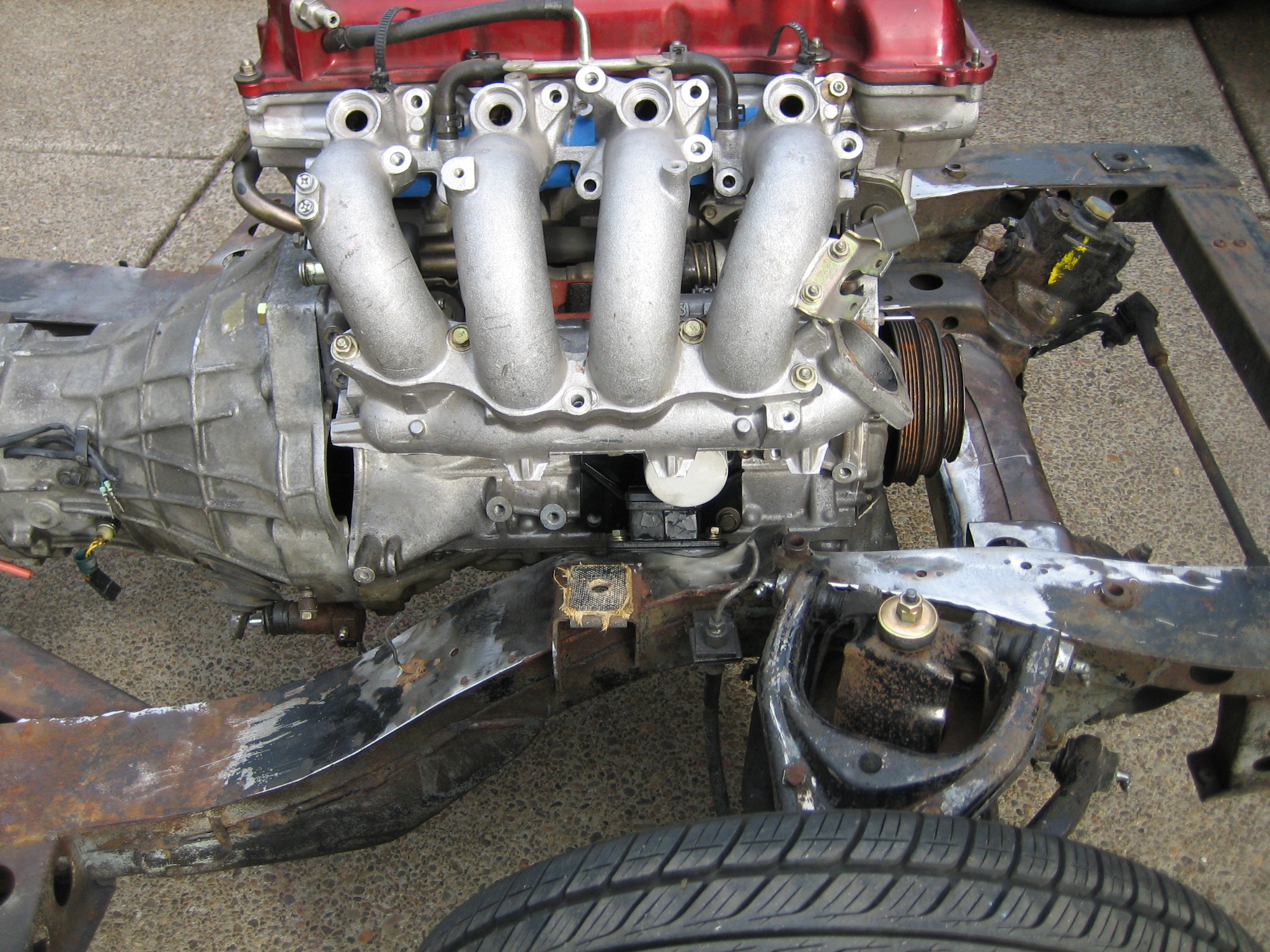 Passenger Side of SR20DE Mounted In Datsun Roadster Frame – SPRISO ...